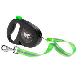 Flippy Reflex Retractable Cord Leash Medium Acid Green 5mtr