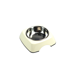 Dogit 2 in 1 Style Durable Square Dog Bowl White 160ml
